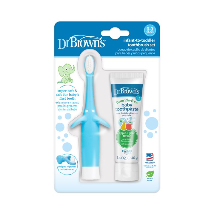 Dr. Brown's Toothbrush Set (0-3 years) - Mamas Boutique