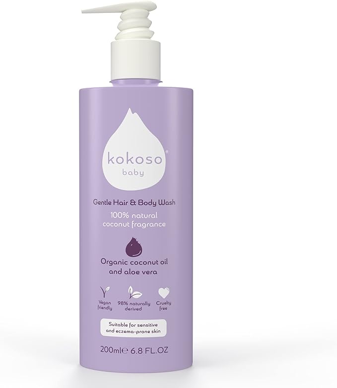 Kokoso baby, Gentle Hair & Body Wash, Coconut Fragrance- 200ml - Mamas ...